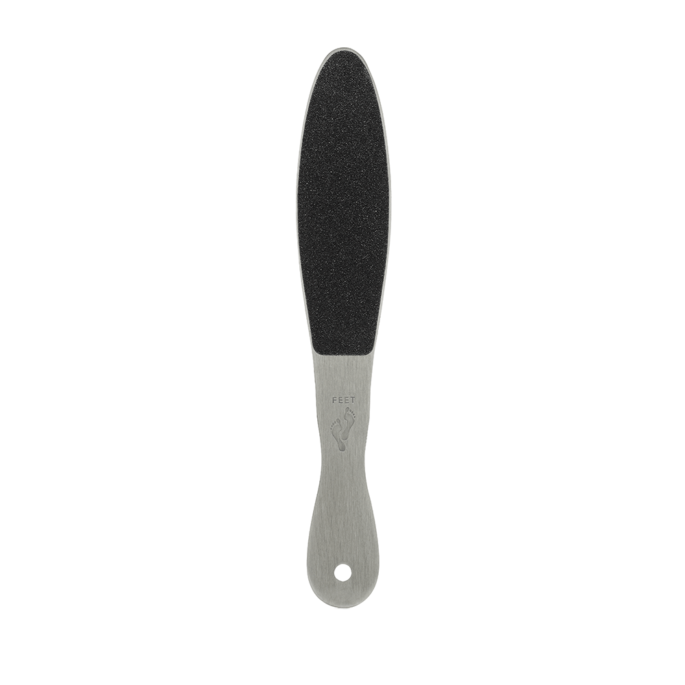 Foot File for Hard Skin with Stainless Steel Handle by Bare Feet